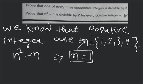 Prove That One Of Every Three Consecutive Integers Is Divisible By 3 Pro