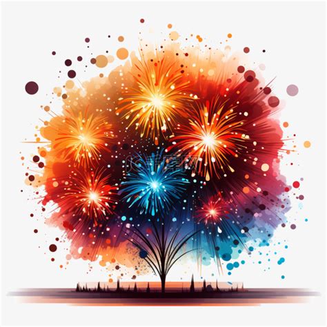 国庆节烟花庆祝花火美丽节日彩色绚丽素材图片免费下载 千库网