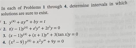 Solved In Each Of Problems 1 Through 4 Determine Chegg Com
