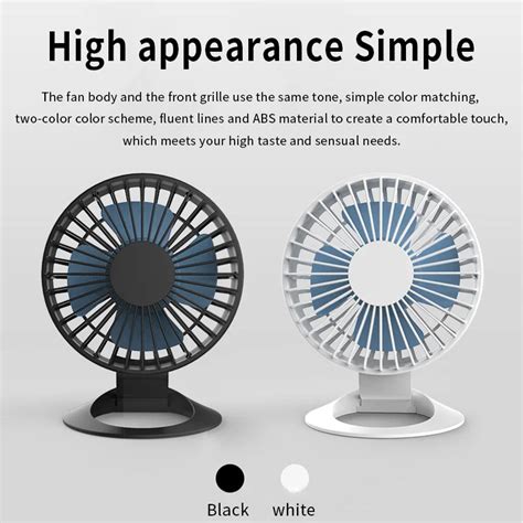 Usb 충전식 소형 선풍기 학생 기숙사 사무실 데스크탑 선풍기 미니 무소음 휴대용 선풍기 팬 Aliexpress
