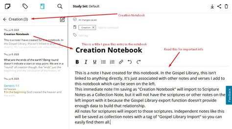 How To Import Gospel Library Notes To Scripture Notes Scripture Notes
