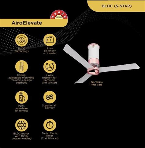 3 Blades Ecolink Elevate Bldc Ceiling Fan 1200 Mm At ₹ 6500 Piece In New Delhi
