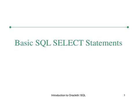 Ppt Basic Sql Select Statements Powerpoint Presentation Free Download Id1814751
