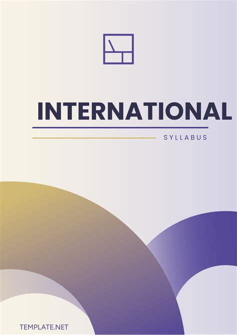 Free International Syllabus Template To Edit Online