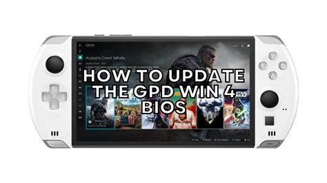 how to update the gpd win 4 bios droix knowledge base tutorials for