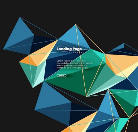 Premium Vector Polygonal Geometric Design Abstract Shape Made Of Triangles Trendy Background