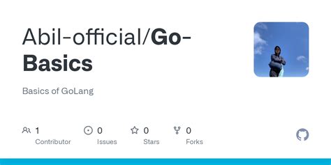 Github Abil Officialgo Basics Basics Of Golang