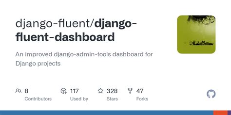 Github Django Fluentdjango Fluent Dashboard An Improved Django Admin Tools Dashboard For