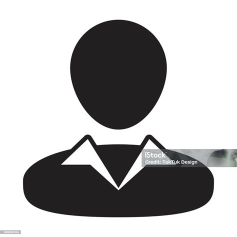 직원 아이콘 벡터 남성 사용자 프로필 아바타 기호 플랫 컬러 글리프 픽토그램 기호 경영자에 대한 스톡 벡터 아트 및 기타 이미지 경영자 고객 관리자 Istock