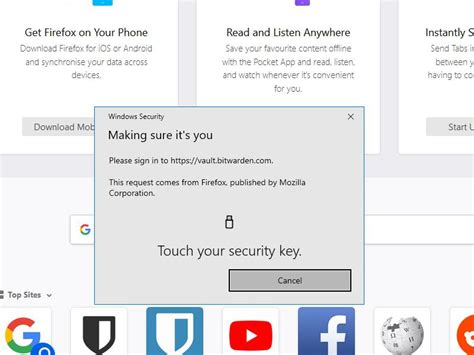 Windows 10 [1903] Prevent Login With The Firefox Extension R Bitwarden
