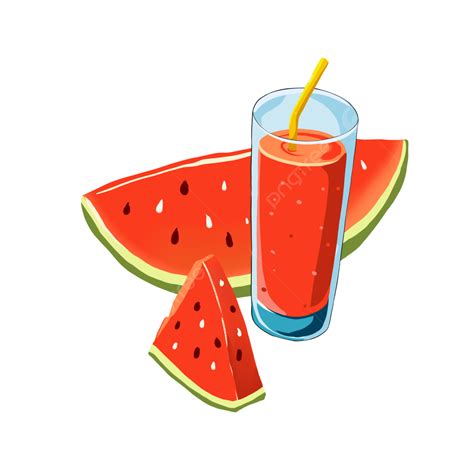 수박 일러스트 주스 음료 수박 주스 과일 주스 음주 Png 일러스트 및 Psd 이미지 무료 다운로드 Pngtree