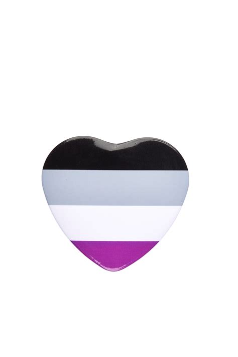 Pride Badge Asexual Flag Heart Cybershop Australia