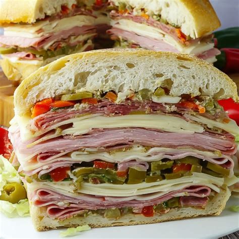 Classic Italian Muffuletta Sandwich Recipe