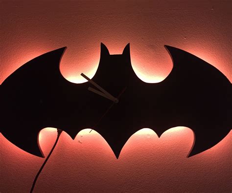 Batman Led Nightlight And Clock Arduino 8 Steps Instructables