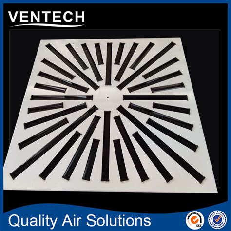 VAV System Square Radial Diffuser With Plenum Box Coowor Com