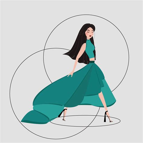 Fashion Girl Illustration 2266330 Vector Art At Vecteezy