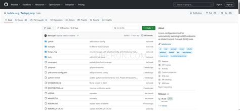 Github Tadata Orgfastapimcp ，a Zero Configuration Tool For