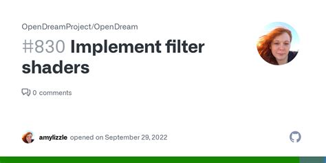Implement Filter Shaders · Issue 830 · Opendreamprojectopendream · Github