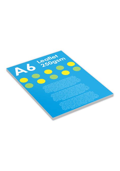 A6 Leaflet 250gsm Braintree Printing