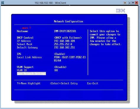 Как настроить Integrated Management Module Imm на Ibm System X3650 M3