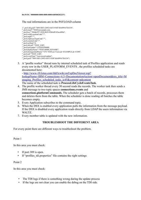 Ibm Connections 4 5 User Data Propagation Pdf