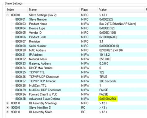 Changing EtherNet IP Settings