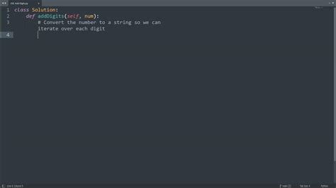 Leetcode 258 Add Digits In Python Python Leetcode Python Coding