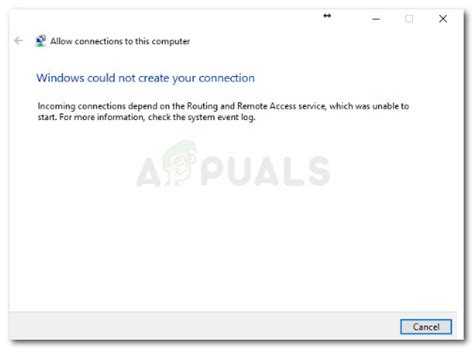 Fix Incoming Connections Depend On The Routing Remote Access