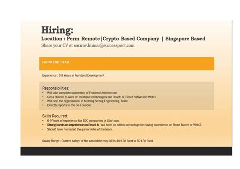 Saurav Mehta On Linkedin Crypto Hiring Frontend Reactjs Reactnative Web3 Remoteopportunity