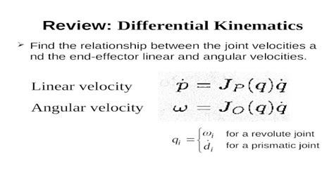 Ppt Review Differential Kinematics Dokumen Tips