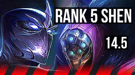 Shen Vs Jax Top Rank 5 Shen 5325 500 Games Kr Grandmaster