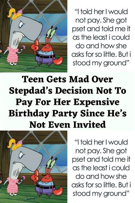 Teen Gets Mad Over Stepdads Decision Not To Pay For Her Expensive