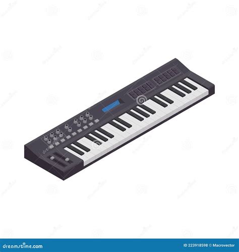 Keyboard Isometric Icon Stock Illustration Illustration Of Device 223918598