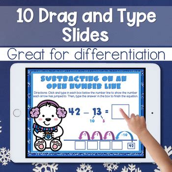 Double Digit Subtraction On A Number Line Digital Resource By Heather Marie