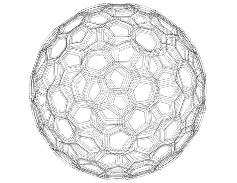 Wireframe Shape Geometric Honeycomb Sphere 3d Model Turbosquid 2174913