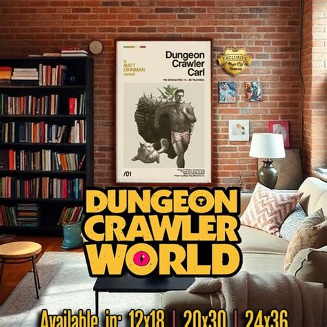 Dungeon Crawler Carl Book Cover Etsy