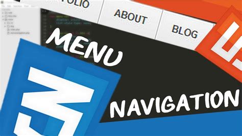 Le Menu De Navigation Creer Un Site Htmlcss 3 Youtube