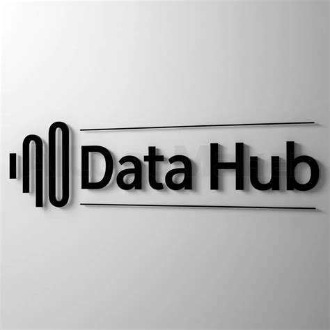Logo Design For Data Hub Modern Representation Of Data With Clear Background Ai Logo Maker