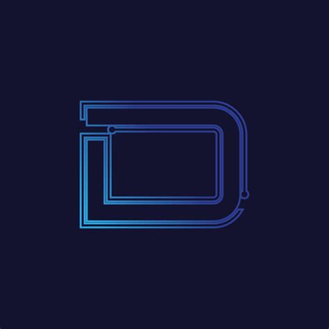 Letter D Tech Logo Design Vector 22655277 Vector Art At Vecteezy