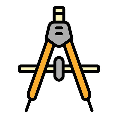 School Compass Icon Outline Style 14285424 Vector Art At Vecteezy