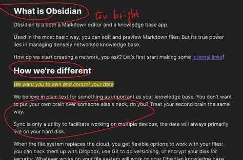 The Text Is Too Bright In Default Css Resolved Help Obsidian Forum