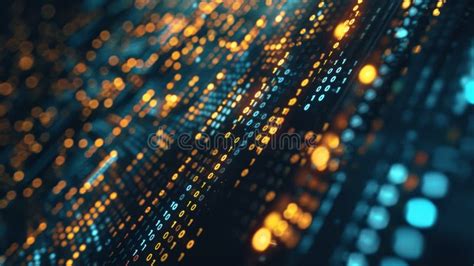 Abstract Binary Code Background Generative Ai Stock Image Image Of