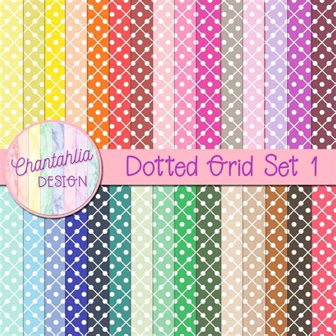 Free Digital Papers Featuring A Dotted Grid Design