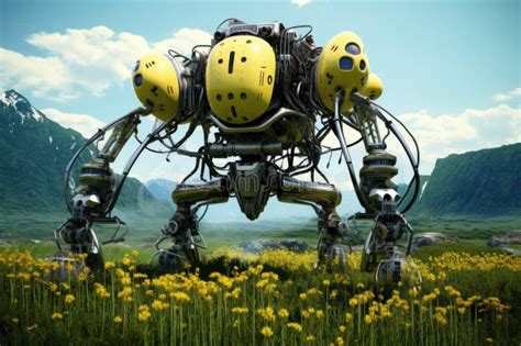 Biohybrid Robots Energy Efficient Power Source Stock Illustration