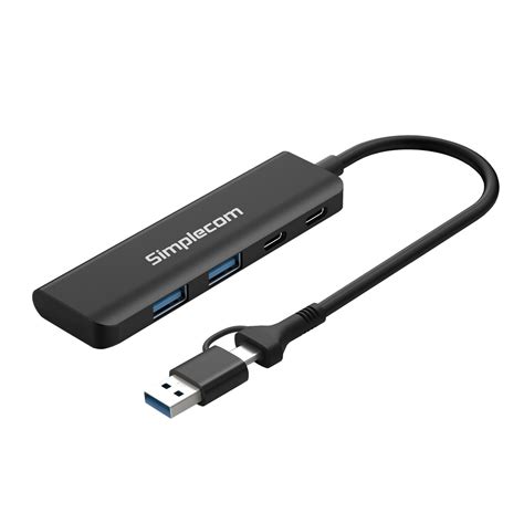 Simplecom CH SuperSpeed USB A And USB C Port Combo Hub USB Gen X USB A And X USB C