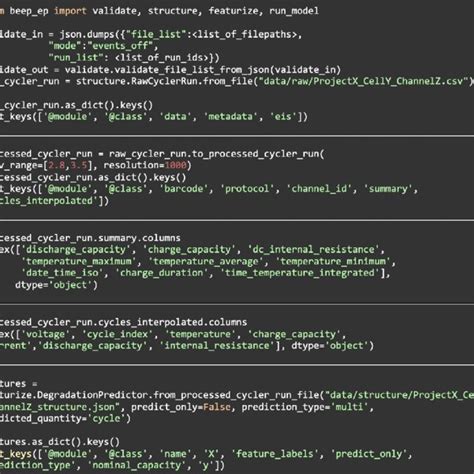 Code Snippets Demonstrating The Raw Data File Handling Processing And