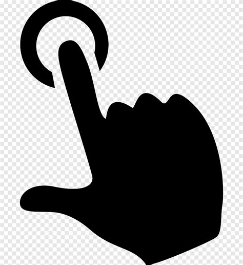 컴퓨터 아이콘 사용자 인터페이스 디자인 자연적인 사용자 인터페이스 손 클릭 손 실루엣 Png Pngegg