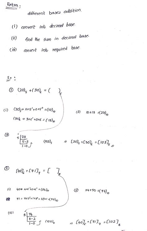Solved Different Bases Addition Make A Base 6 Number Line To 30 Use Course Hero