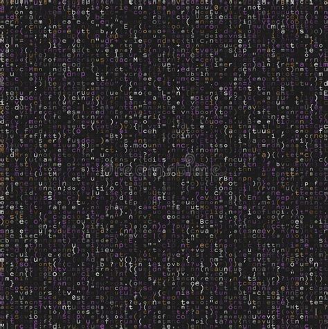 Seamless Pattern With Program Code On Grey Background Stock Vector