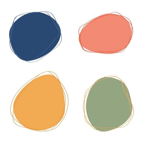 Abstract Blob Vector Images Over